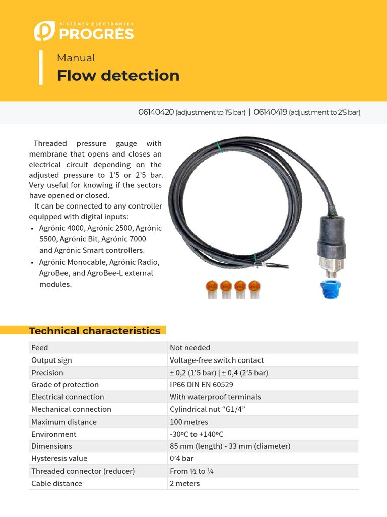 2258-6 Flow Detection Manual | PDF | Electrical Connector | Valve