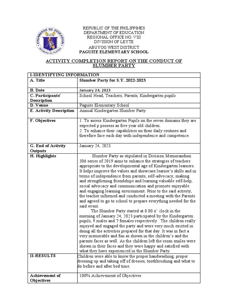 ACR Slumber Party | PDF | Learning | Teachers