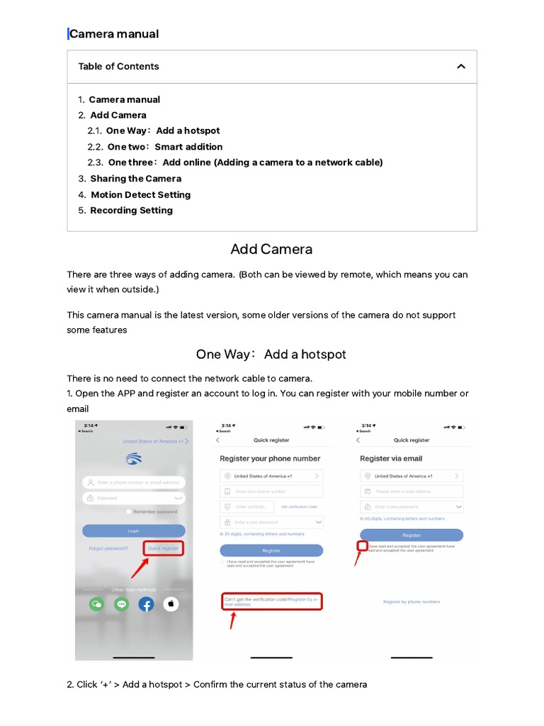 Yoosee Camera User Manual | PDF | Wi Fi | Qr Code