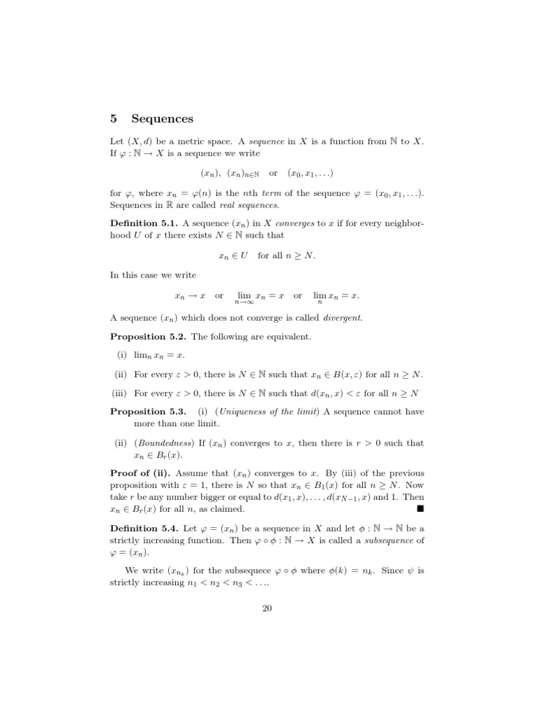 5 Sequences: N N N N 0 1 | PDF | Sequence | Mathematical Structures