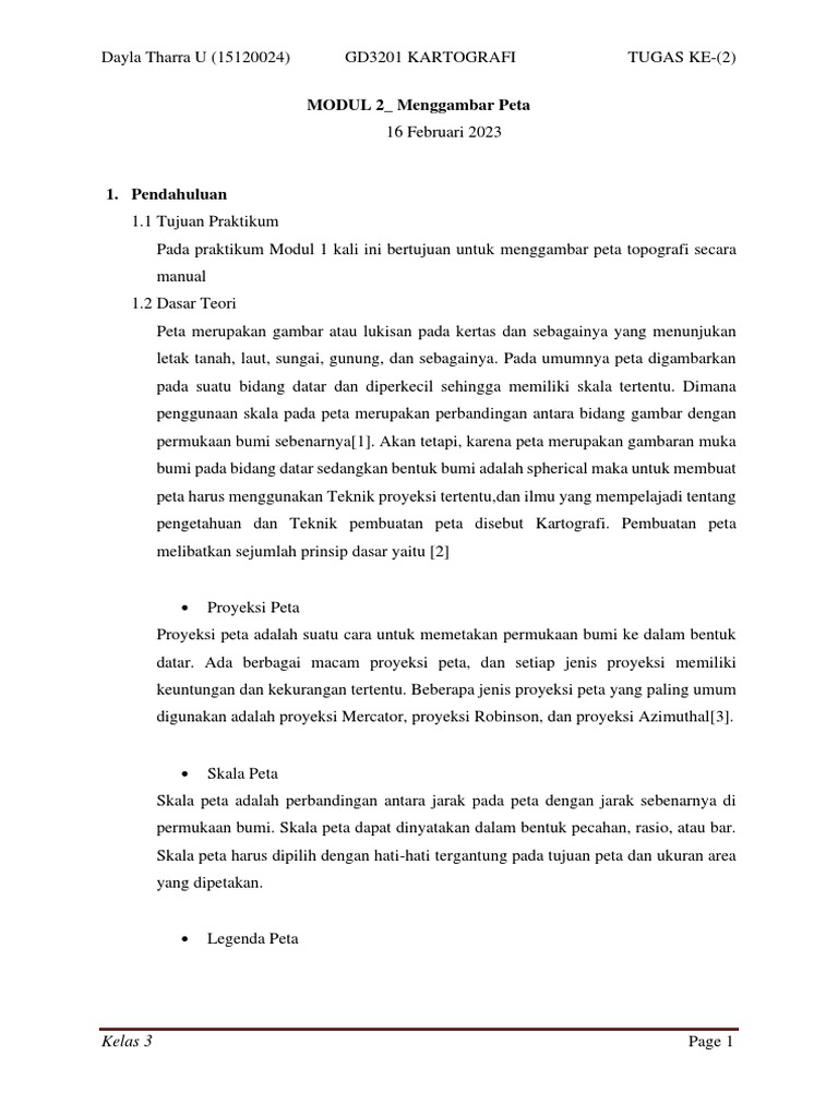 MENGGAMBAR PETA SECARA MANUAL | PDF