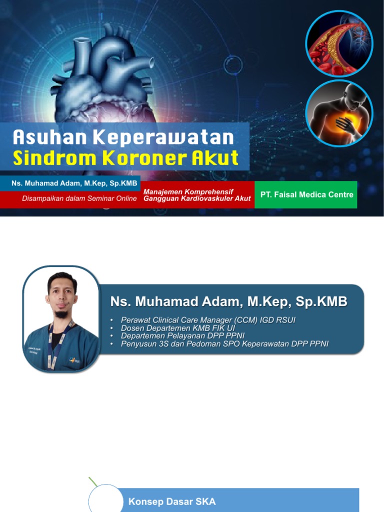 Asuhan Keperawatan SKA STEMI Adam FMC 26.02.2022 | PDF
