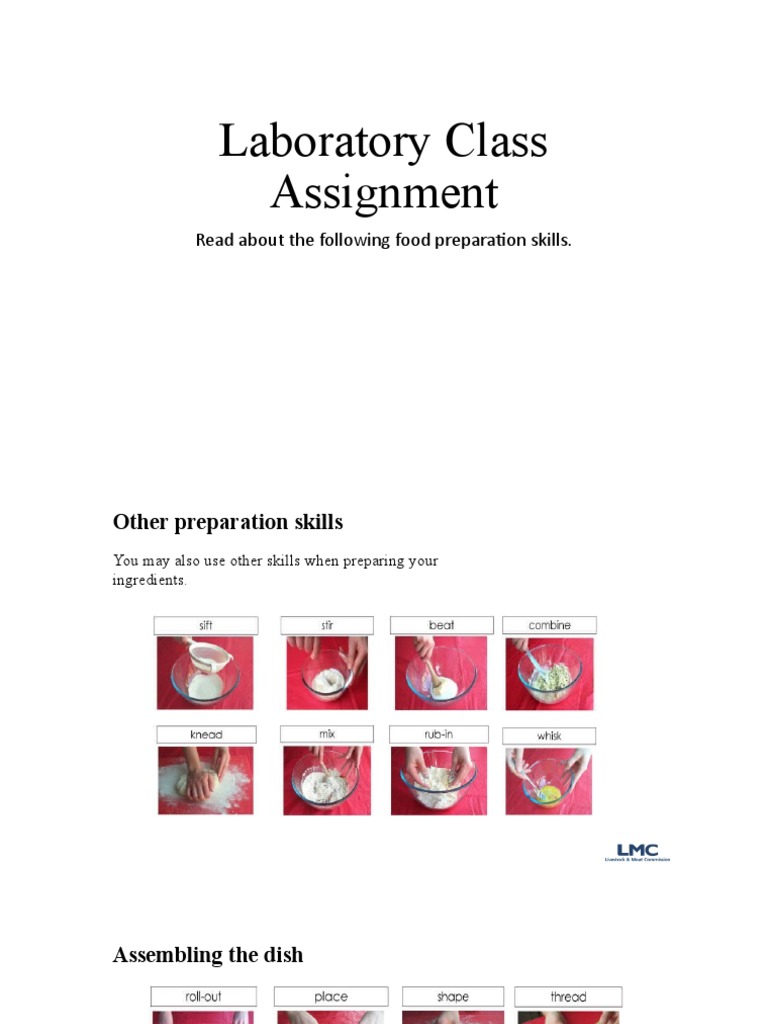 HE3 Lec 17 Food Preparation Skills Laboratory | PDF | Wellness