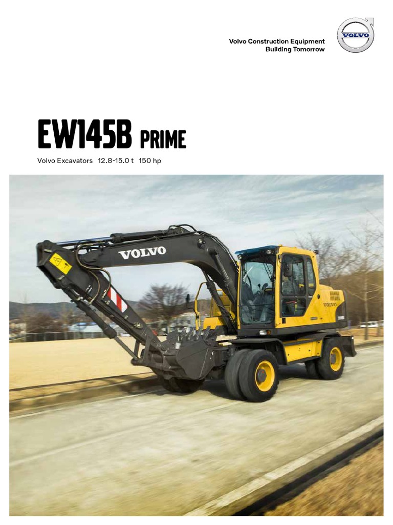 Volvo EW145B Prime Excavator Overview | PDF | Truck | Heavy Equipment