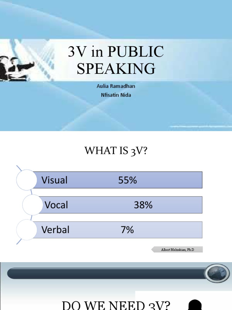 3V in PUBLIC SPEAKING | PDF