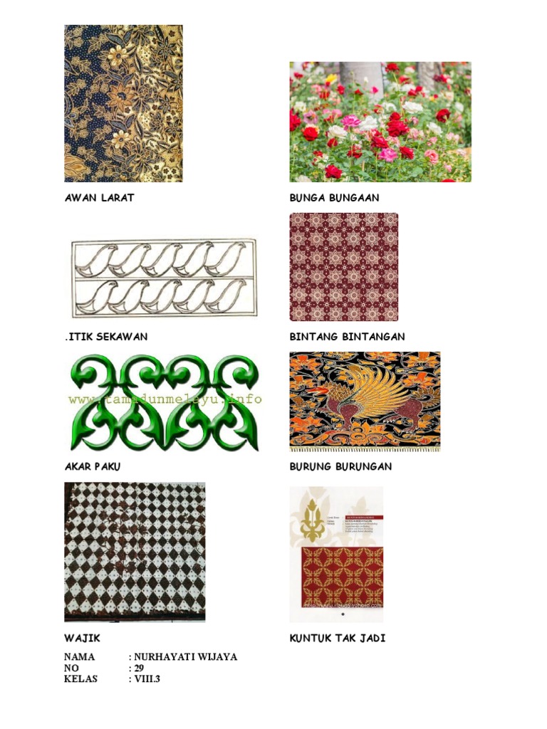 MOTIF MELAYU RIAU Awan Larat Bunga Bungaan | PDF | Sejarah