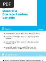 Statistics and Probablity SHS 11-Module 1 - Week1 | PDF | Random Variable | Probability Distribution