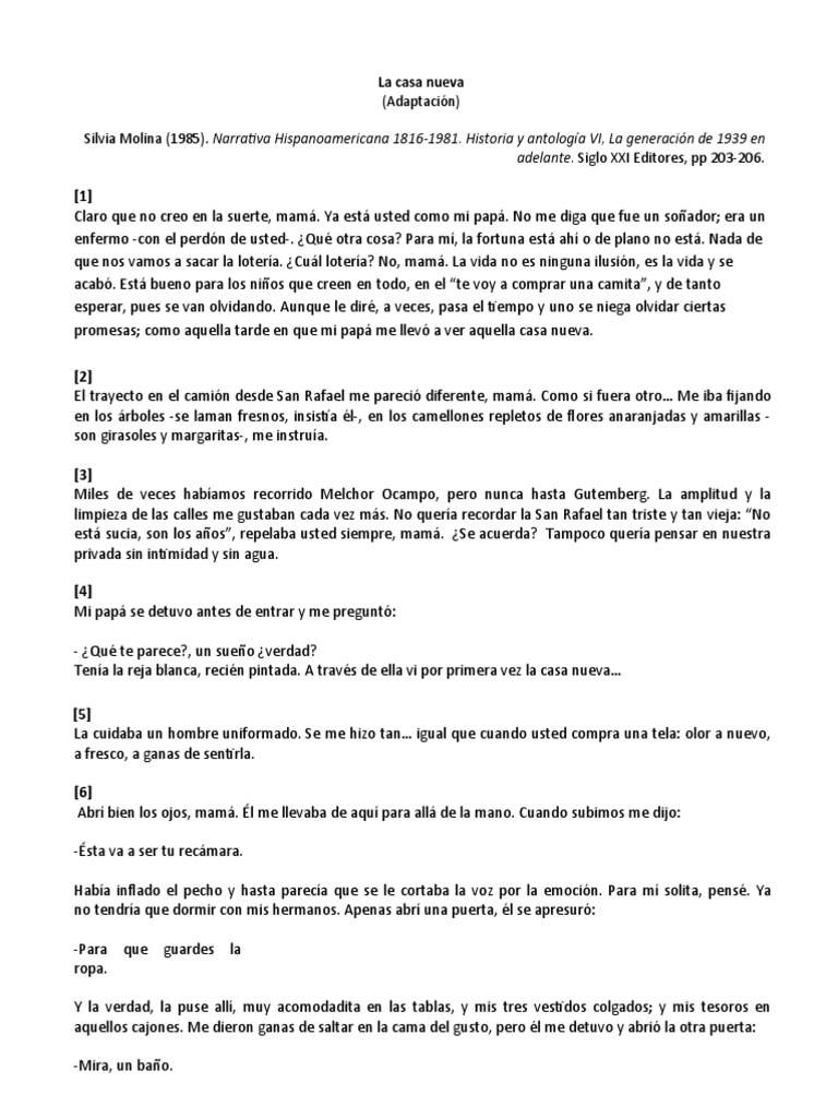La casa nueva de Silvia Molina | PDF | Novela negra, policíaca y suspenso