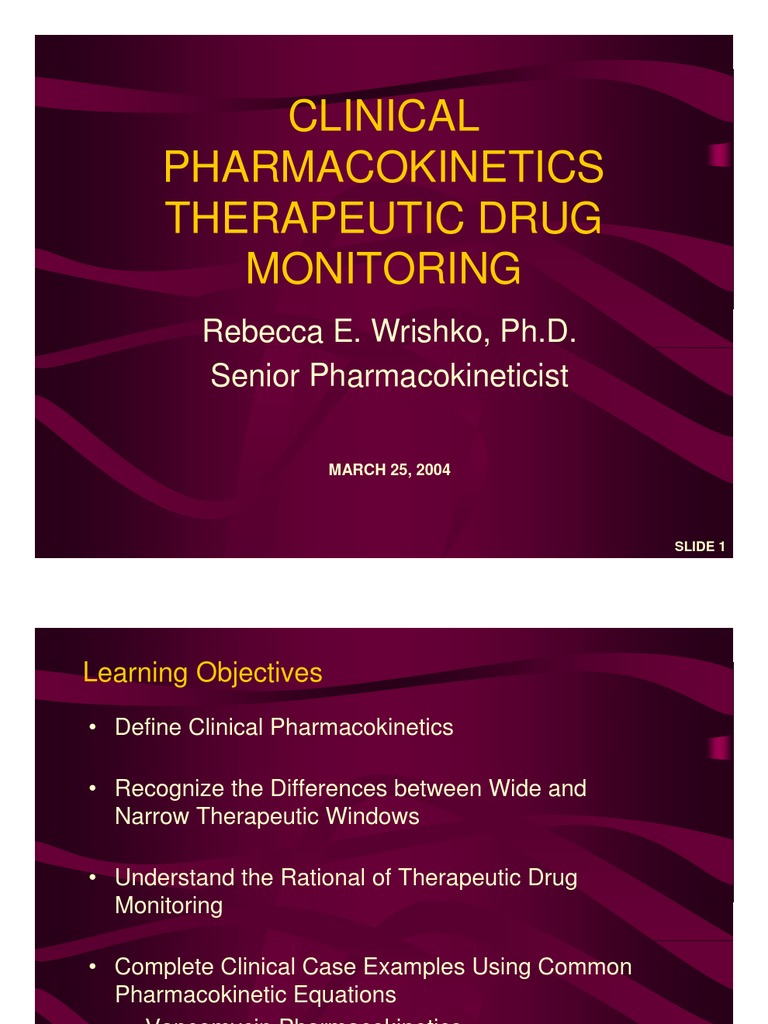Clinical Pharmacokinetics Therapeutic Drug Monitoring | PDF ... Clinical Pharmacokinetics Therapeutic Drug Monitoring | PDF ...