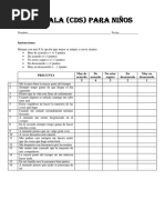 Escala Experiencias en Relaciones Cercanas (ECR-RS) | PDF
