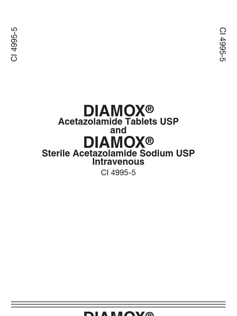 Diamox | Download Free PDF | Pharmacology | Drugs