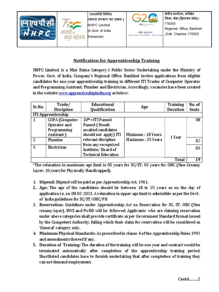 BKT Apprentice Notification | PDF | Apprenticeship