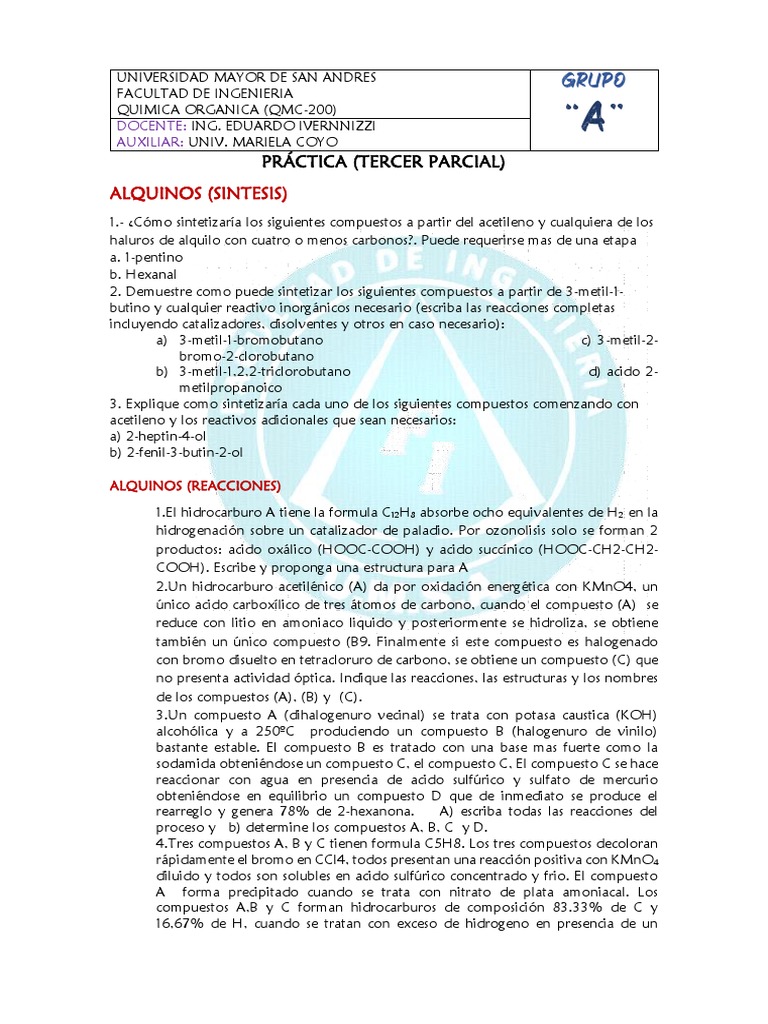 Practica Tercer Parcial-Grupo A | PDF