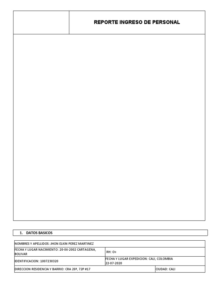 Reporte de Ingreso | PDF