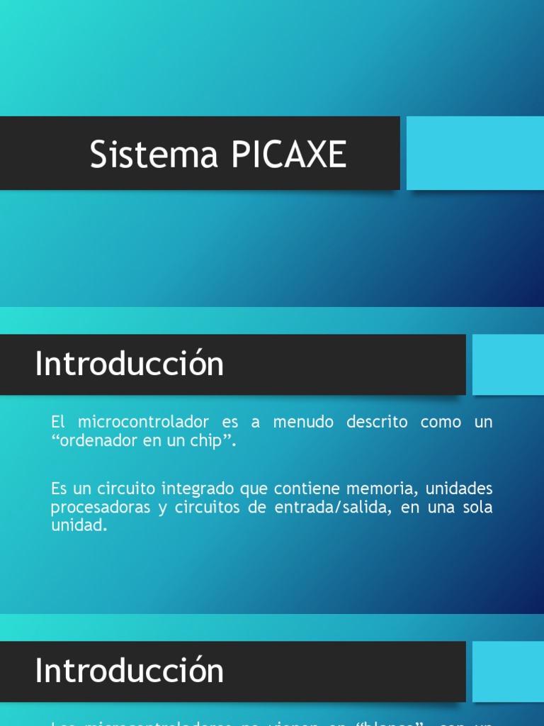 Sistema Picaxe 25-02-23 | PDF | Microcontrolador | Programación