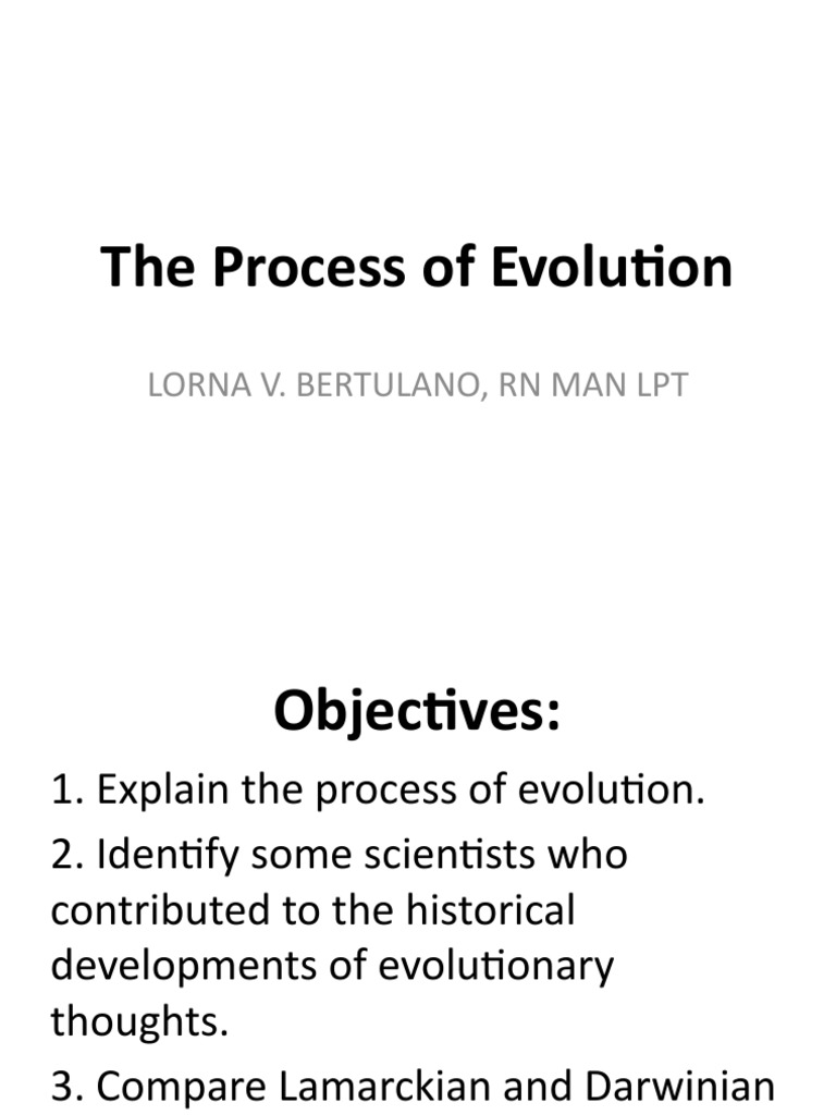 The Process of Evolution | PDF | Evolution | Natural Selection