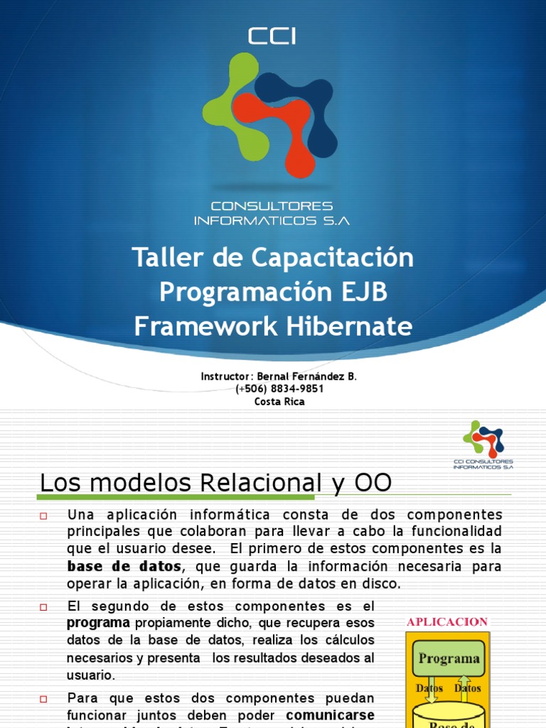 Programacion EJB-Hibernate | PDF | Programación de computadoras | Ingeniería Informática