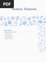 Modulus Elastisitas | PDF