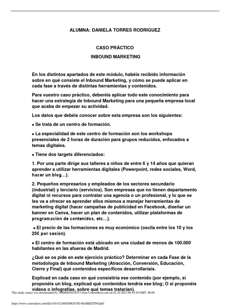 Inbound Marketing PDF | PDF | Marketing | Publicidad