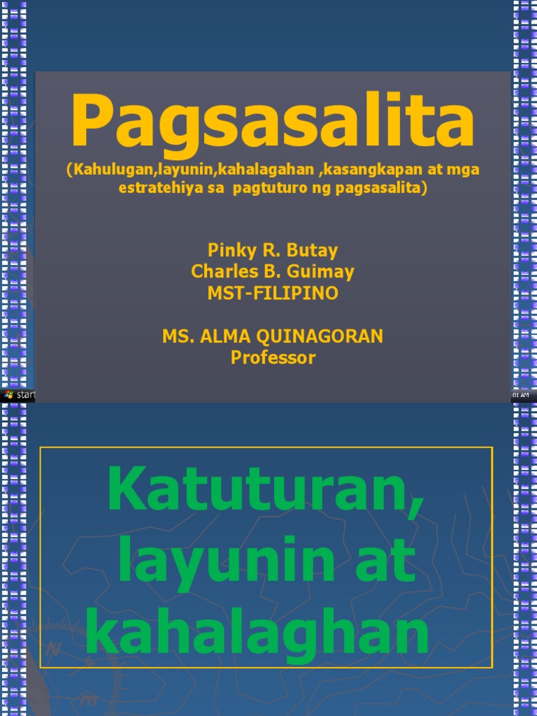 MST Report Pagsasalita | PDF