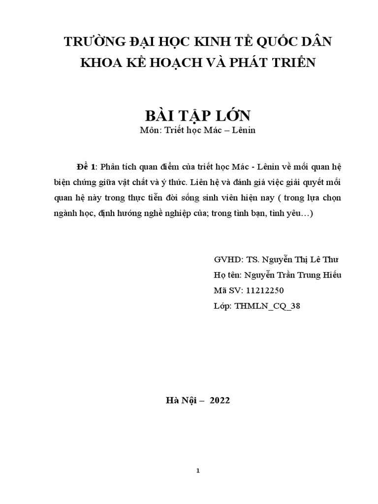 BTL triết | PDF