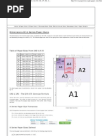 Standard Paper Size | PDF | Home & Garden