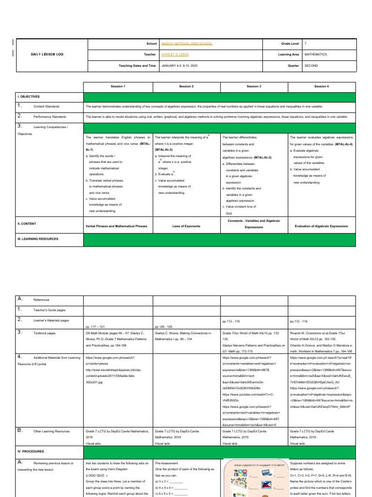Week 3 | PDF | Variable (Mathematics) | Multiplication