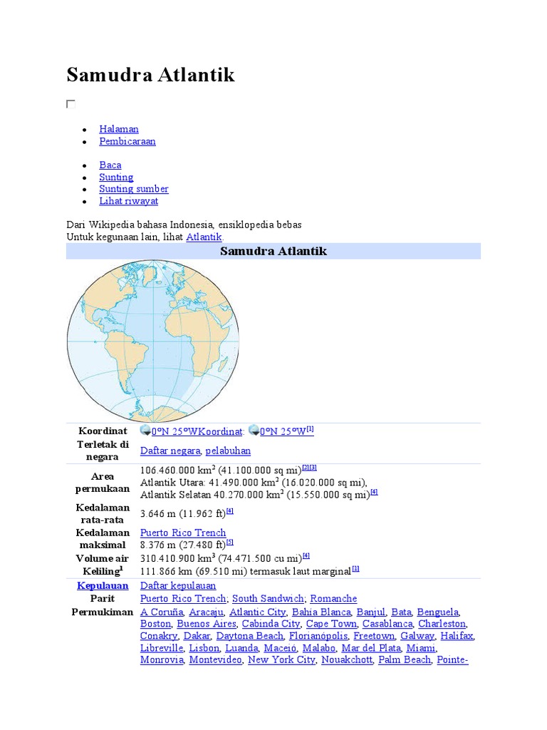 Samudra Atlantik | PDF