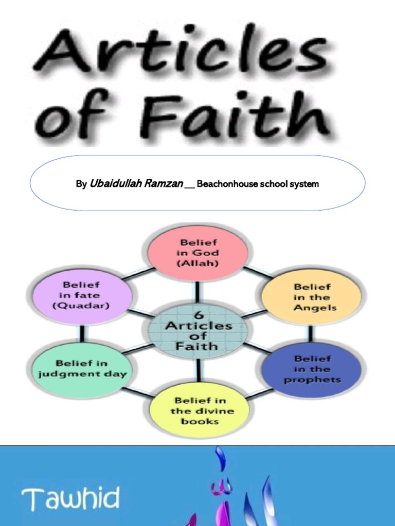 Articles of Faith | PDF | God In Islam | Tawhid