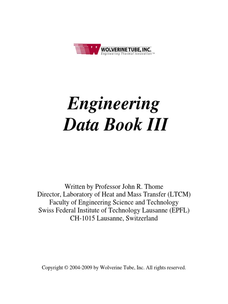 Data Book III | PDF | Heat Transfer | Heat Exchanger