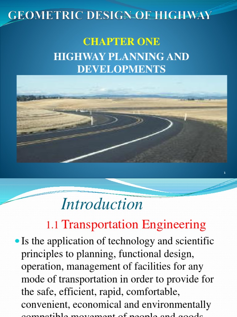 Highway Planning and Development Overview | PDF | Road | Street
