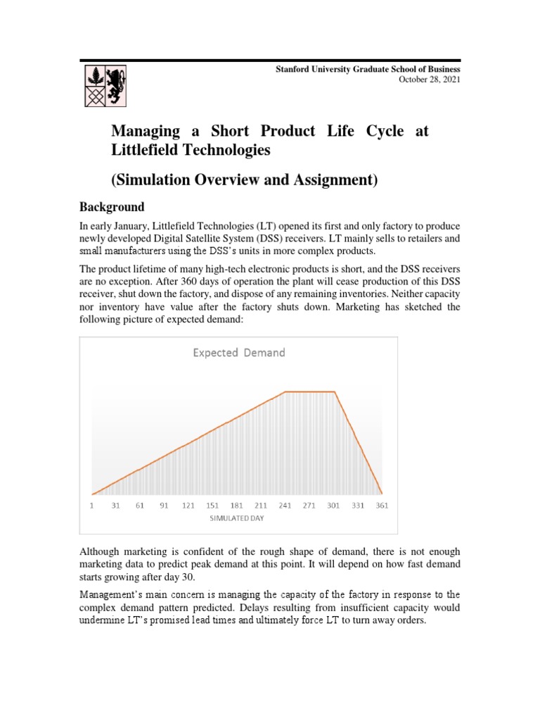 Littlefield Simulation UCL 2021-22 | PDF | World Wide Web | Internet & Web