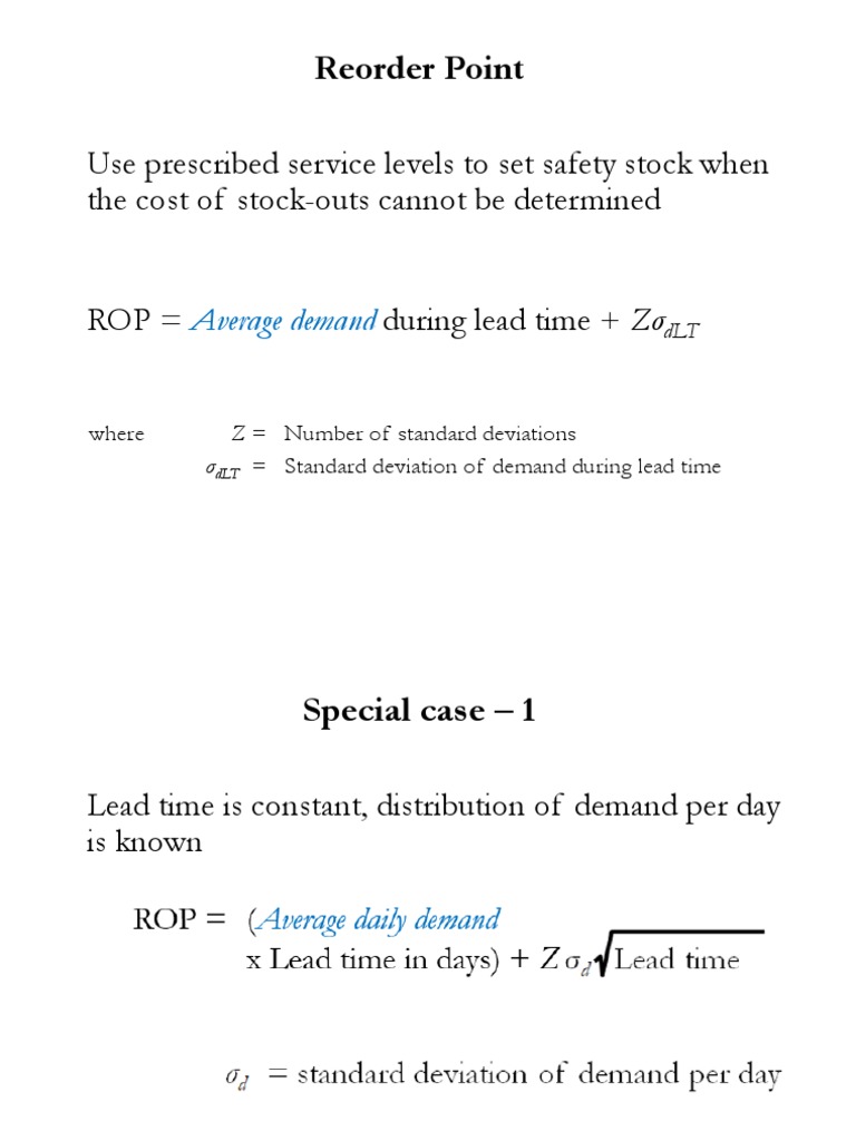 Slides Sessions 7-10 | PDF | Inventory | Business Economics