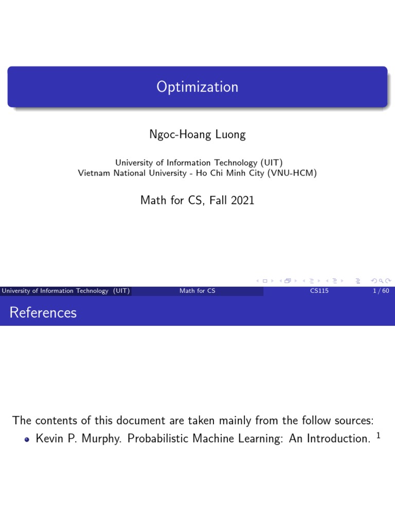 CS115 Optimization | Download Free PDF | Derivative | Mathematical Optimization
