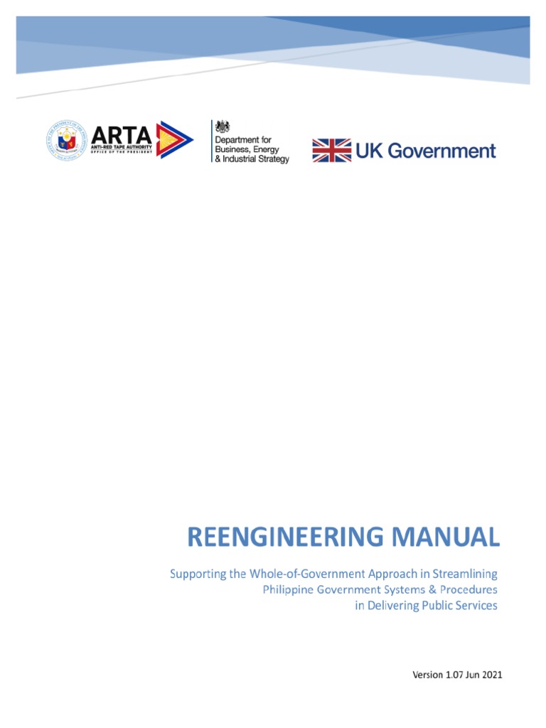 (For Reference) Whole of Government Reengineering | PDF | Regulatory ...