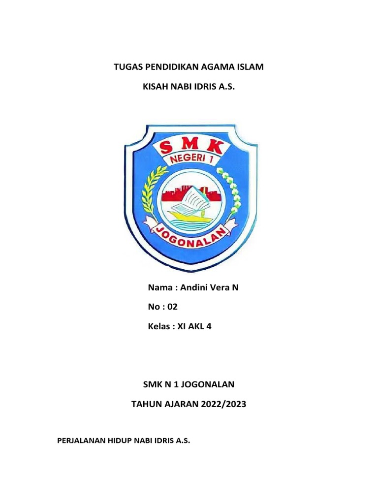 Kisah Nabi Idris A.S. dan Mukjizatnya | PDF