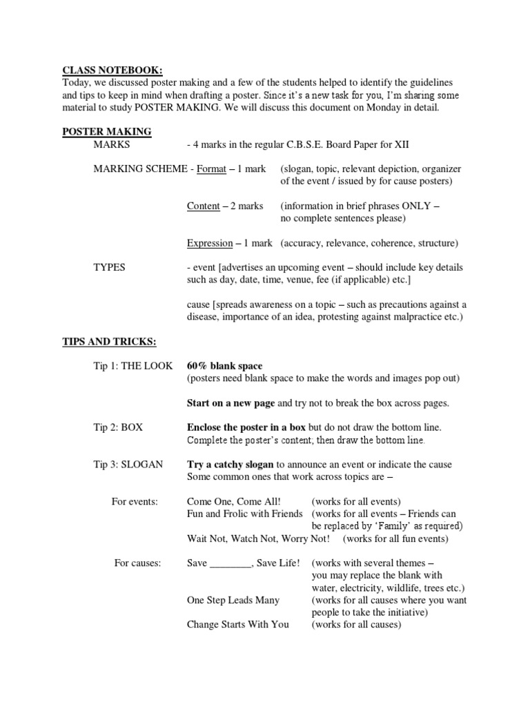 Guidelines for Effective Poster Making | PDF | Poster | Communication