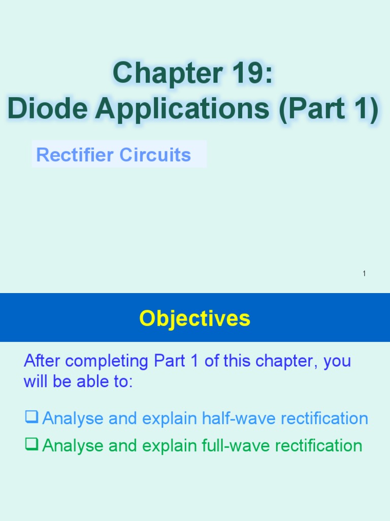 ET1006 Chapter 19 Part 1 Rectifier | Download Free PDF | Rectifier | Electromagnetism