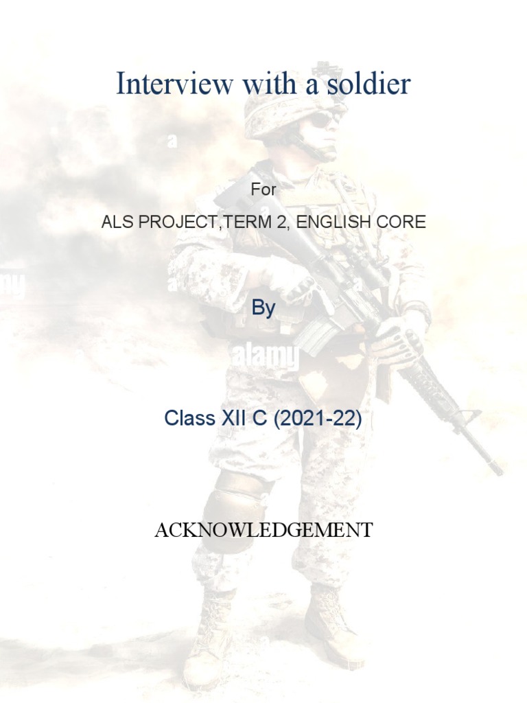 Interview With A Soldier | PDF | Courage | Disciplines