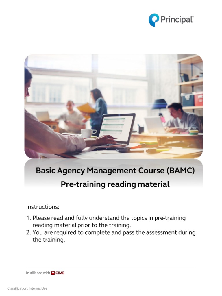 BAMC Pre-Reading Material v1.0 040620 (Revised) 010720 | PDF