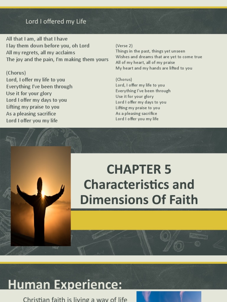 CHAPTER 5 Characteristics and Dimensions of Faith | PDF | Jesus | Faith