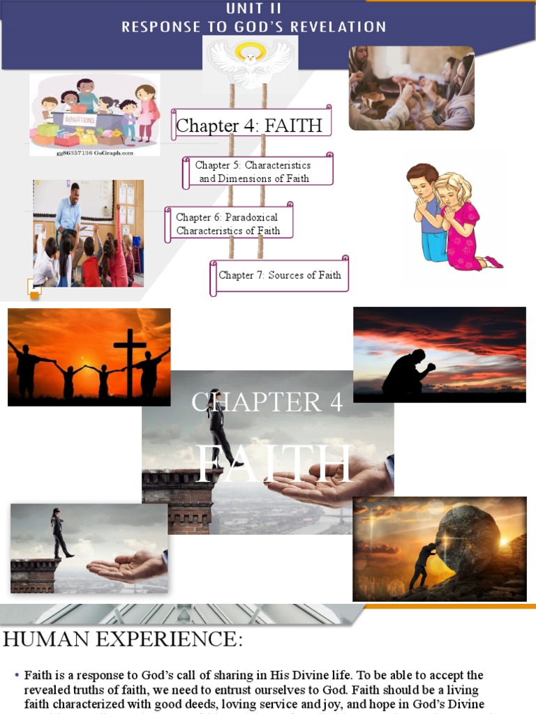 Unit II Response To God 'S Revelation | PDF | Faith | Jesus