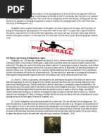 The History of Dodgeball | PDF | Games Of Physical Skill | Ball Games