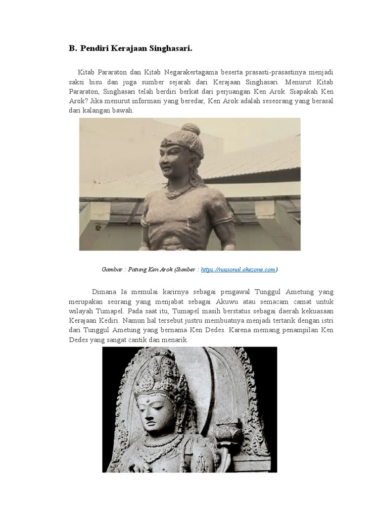 Pendiri Kerajaan Singhasari | PDF