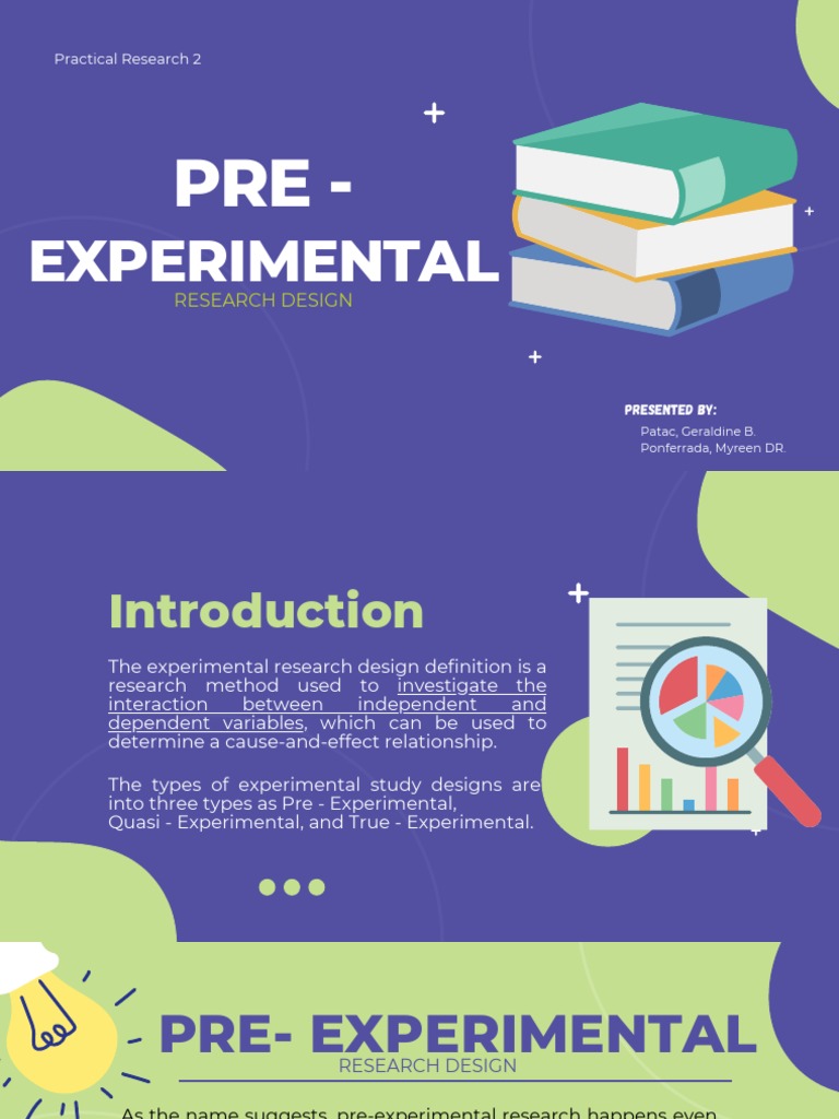 Practical Research 2: An Overview of Pre-Experimental Research Design | PDF | Experiment ...