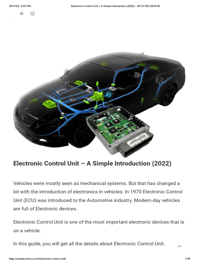 ECU Basics for Automotive Enthusiasts | PDF | Throttle | Carburetor