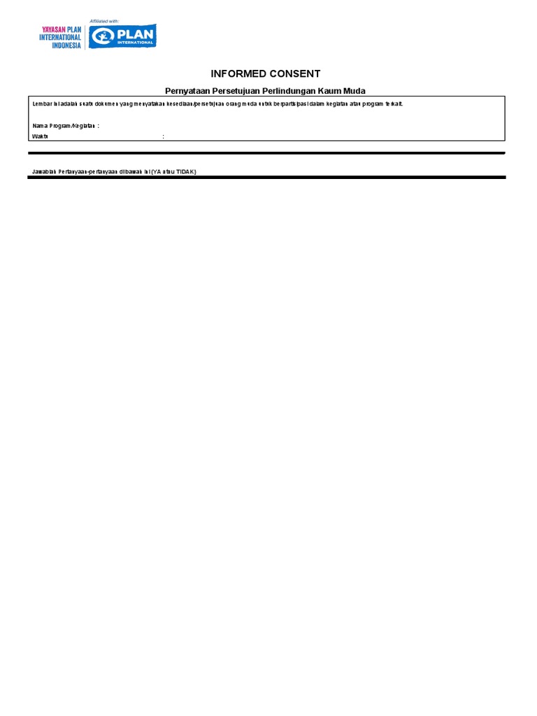 Inform Consent 1 | PDF