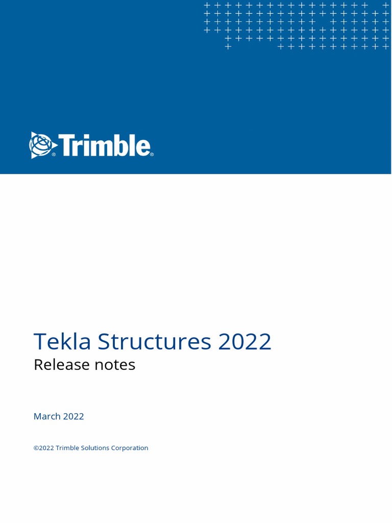 TS REL 2022 en Tekla Structures 2022 Release Notes | PDF | Computing ...