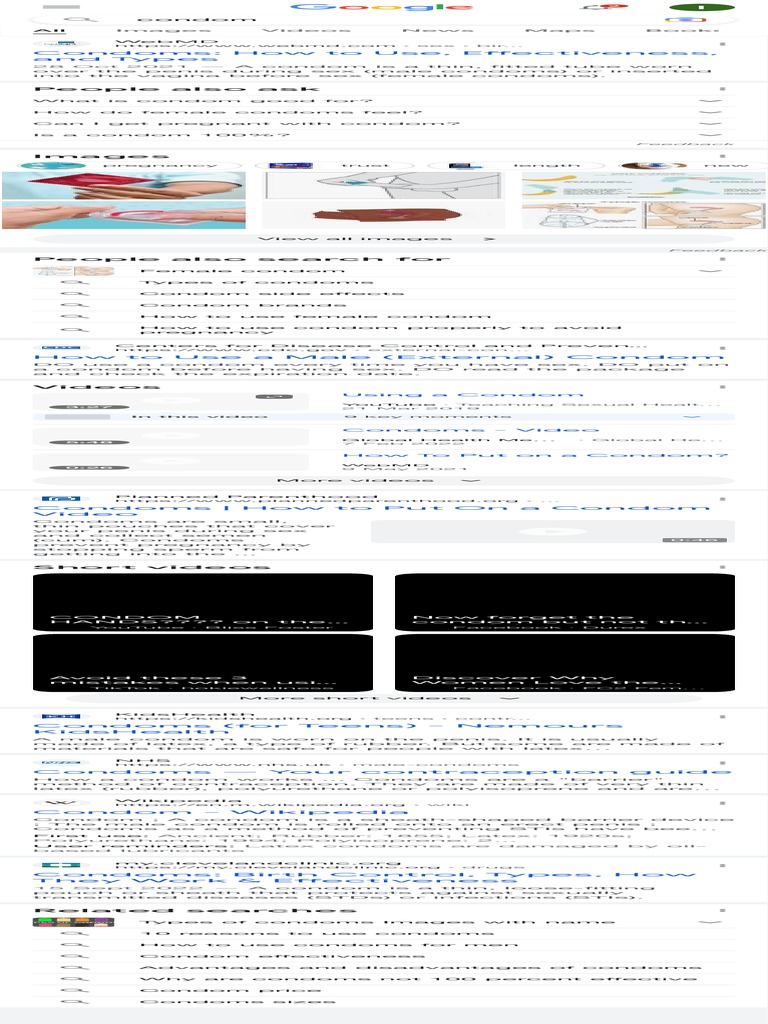 Condom Google Search Pdf Condom Sexually Transmitted Infection