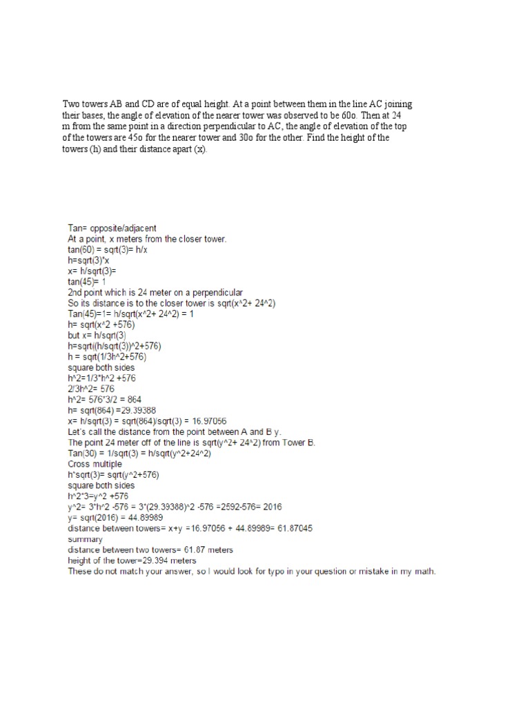 Solns of 5 Points | PDF | Science & Mathematics | Technology & Engineering